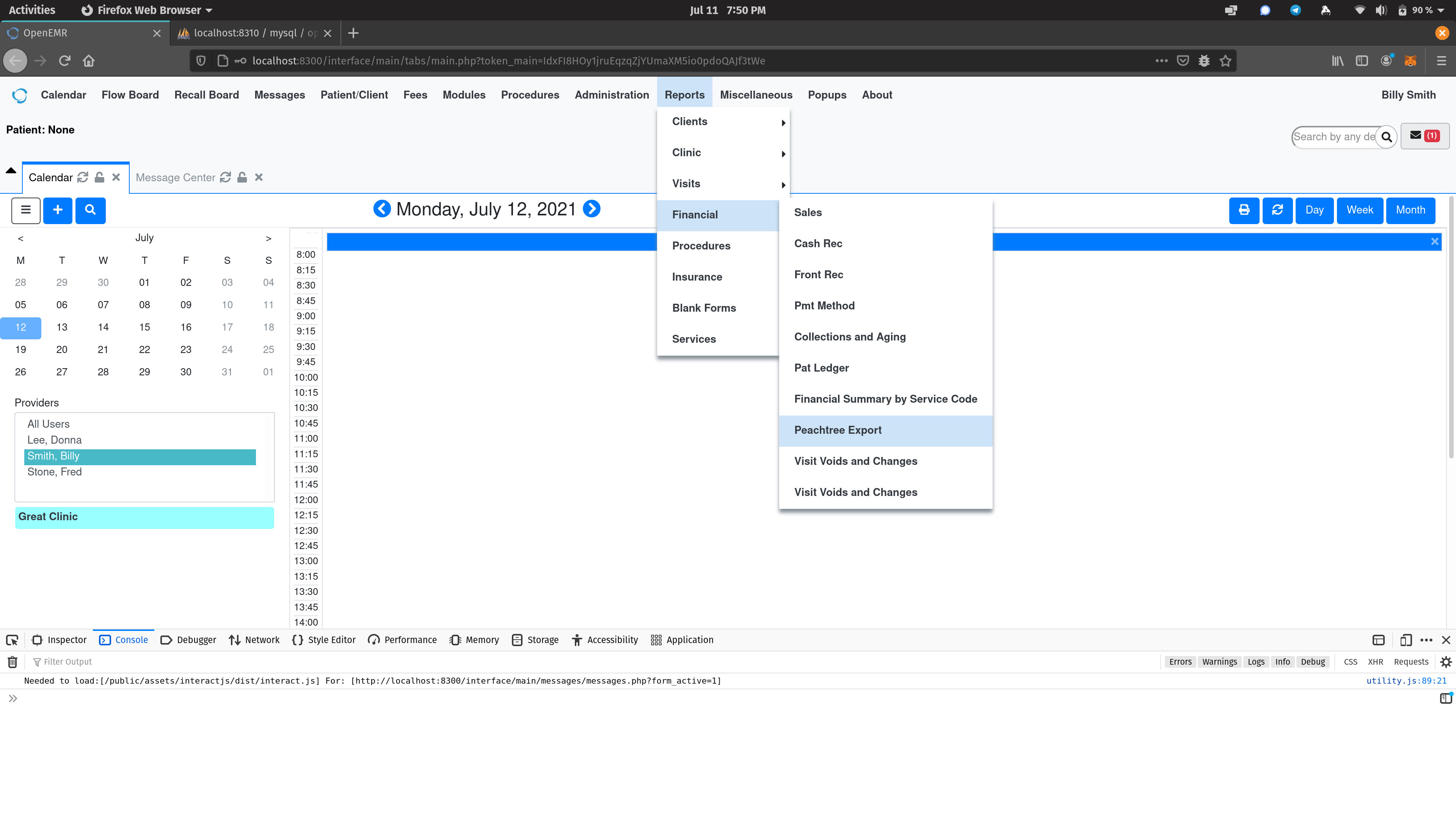 Odd menu items showing up in Reports · Issue #4520 · openemr/openemr · GitHub