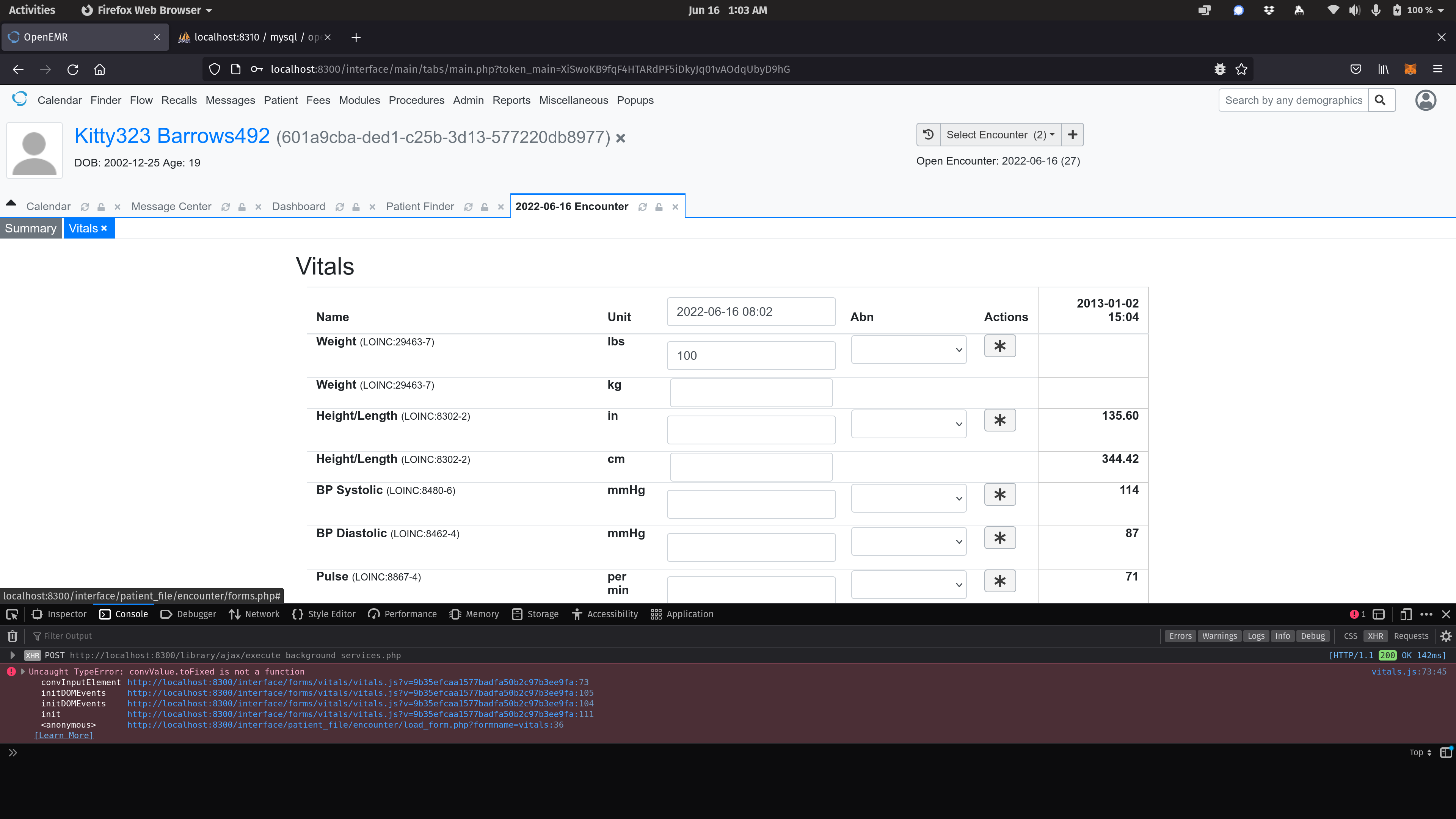several vital form bugs · Issue #5496 · openemr/openemr · GitHub