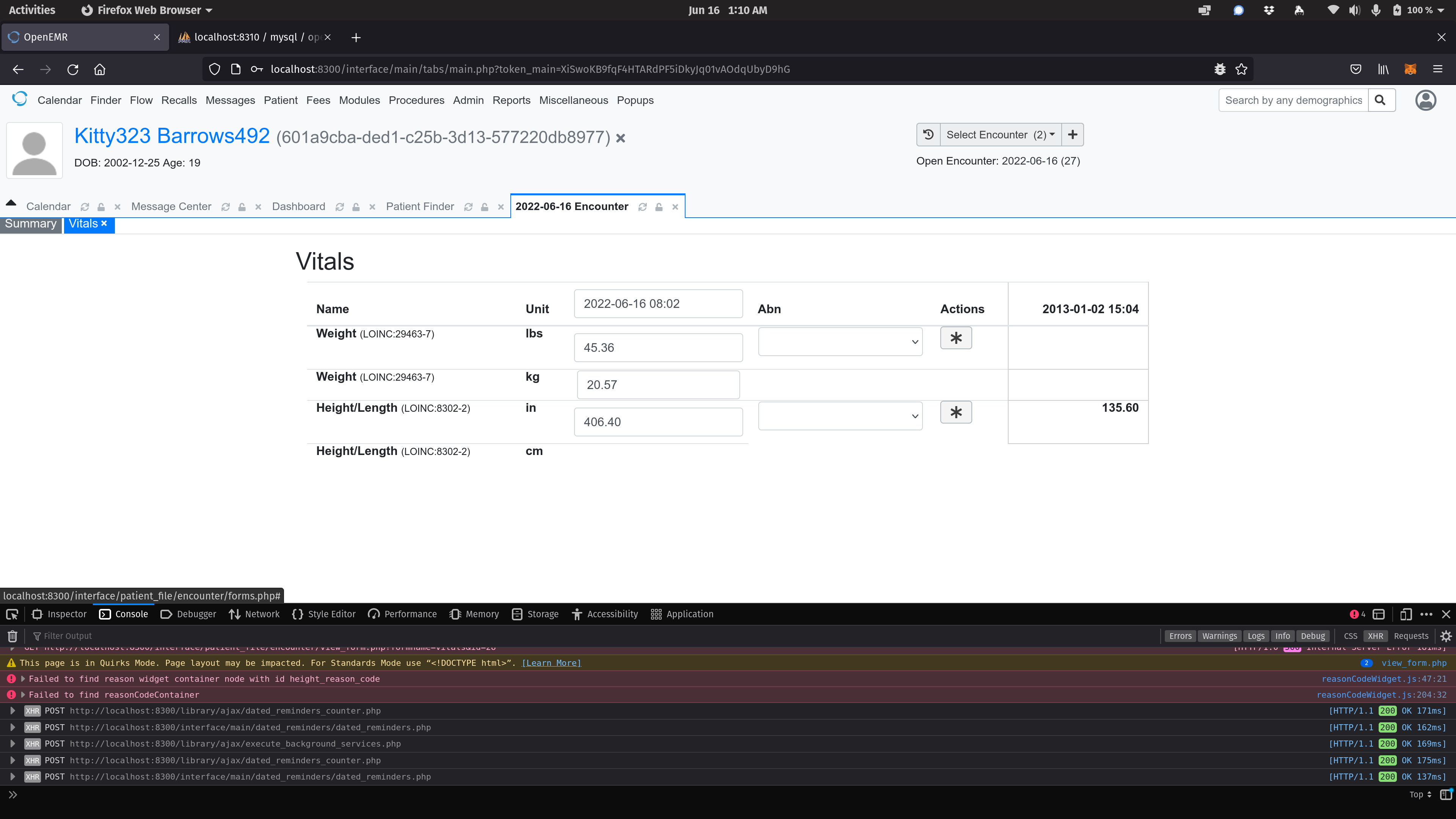 several vital form bugs · Issue #5496 · openemr/openemr · GitHub