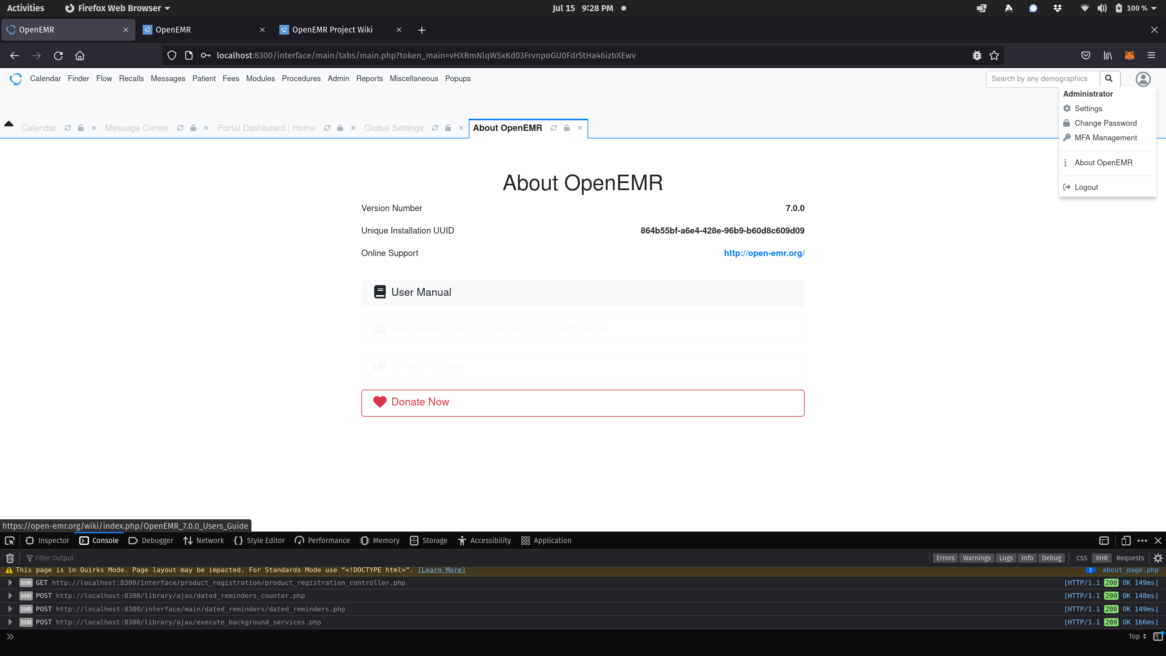 Release Blocking Issue With Styling · Issue 5607 · Openemropenemr