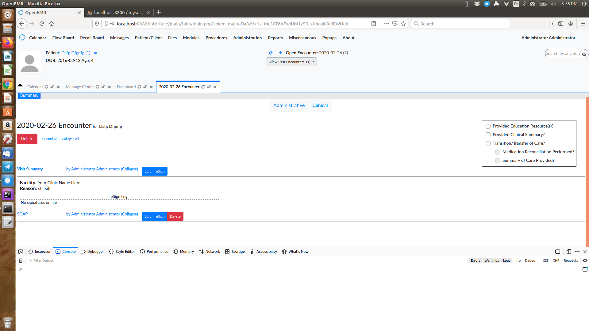 Collapse/expand are not working on the Encounter gui · Issue #3017 · openemr/openemr · GitHub