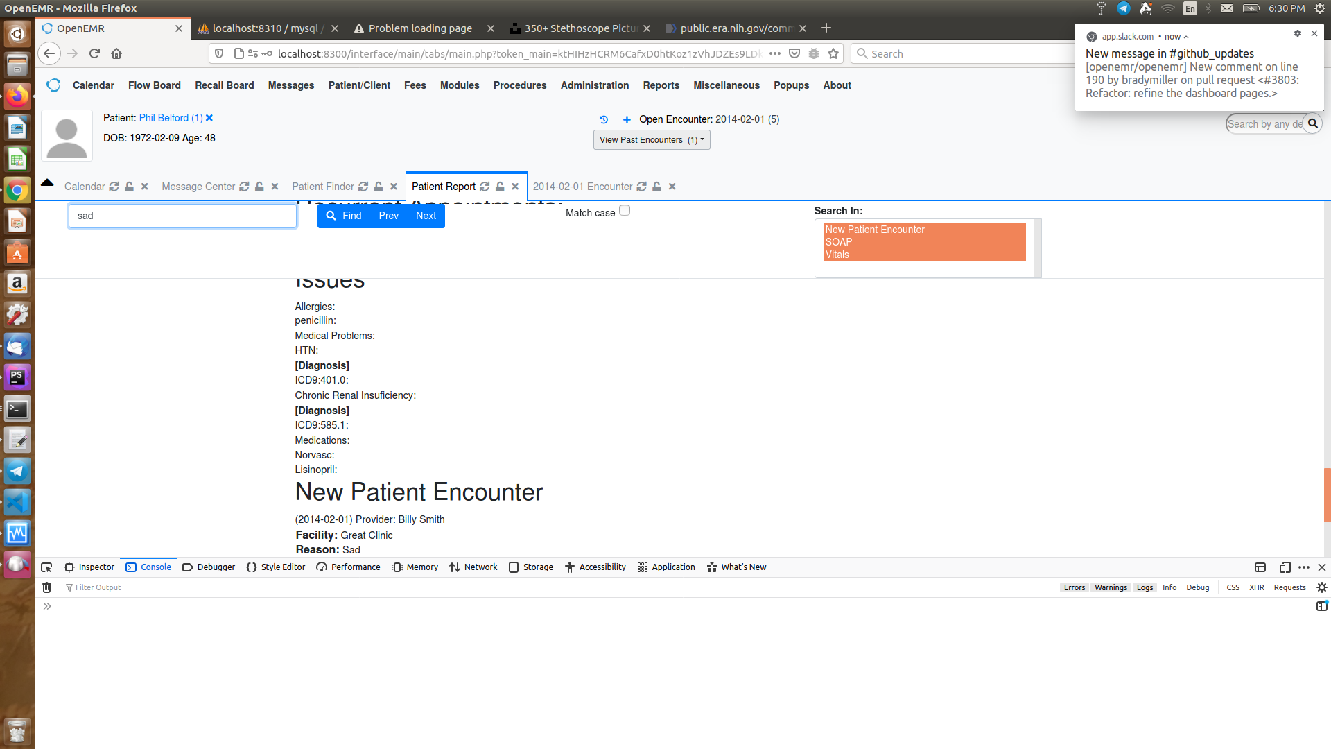 Refactor: refine the dashboard pages. by stu01509 · Pull Request #3803 · openemr/openemr · GitHub