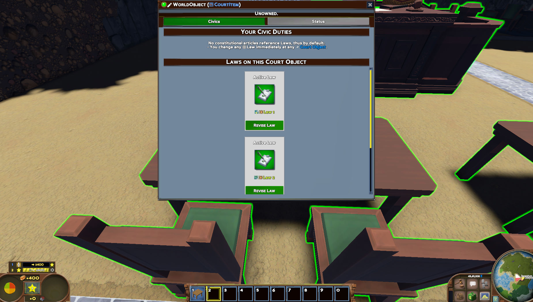 [master-preview] Civics: Objects · Issue #12985 · StrangeLoopGames/EcoIssues · GitHub