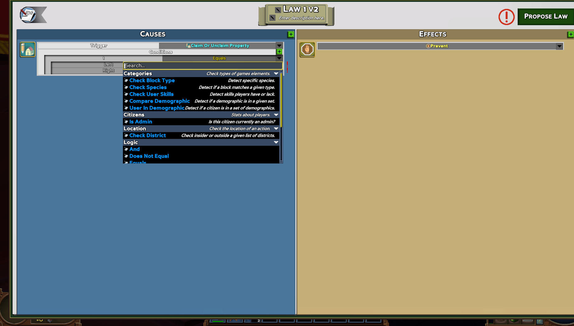 [master-preview] Civics: Laws feedback · Issue #13023 · StrangeLoopGames/EcoIssues · GitHub