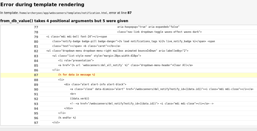 crash after nmap scan · Issue #366 · archerysec/archerysec · GitHub
