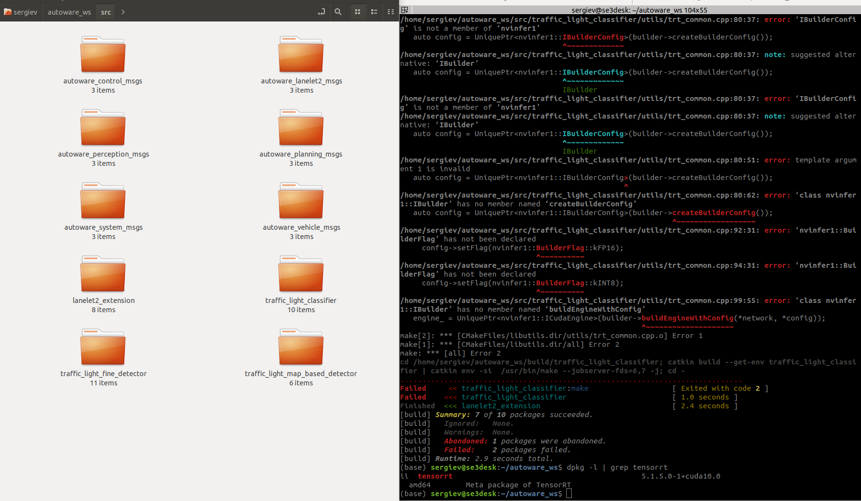 please make sure tensorrt version is 7 · Issue #40 · tier4 ...