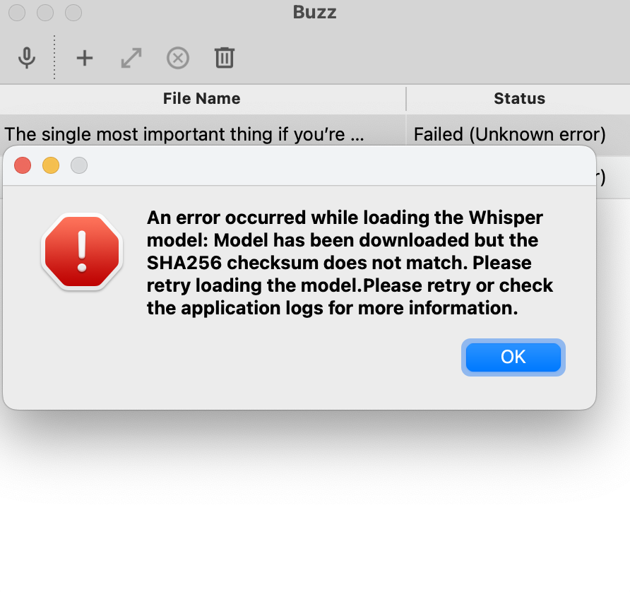 Download Error Model Has Been Downloaded But The Sha256 Checksum Does Not Match · Issue 377
