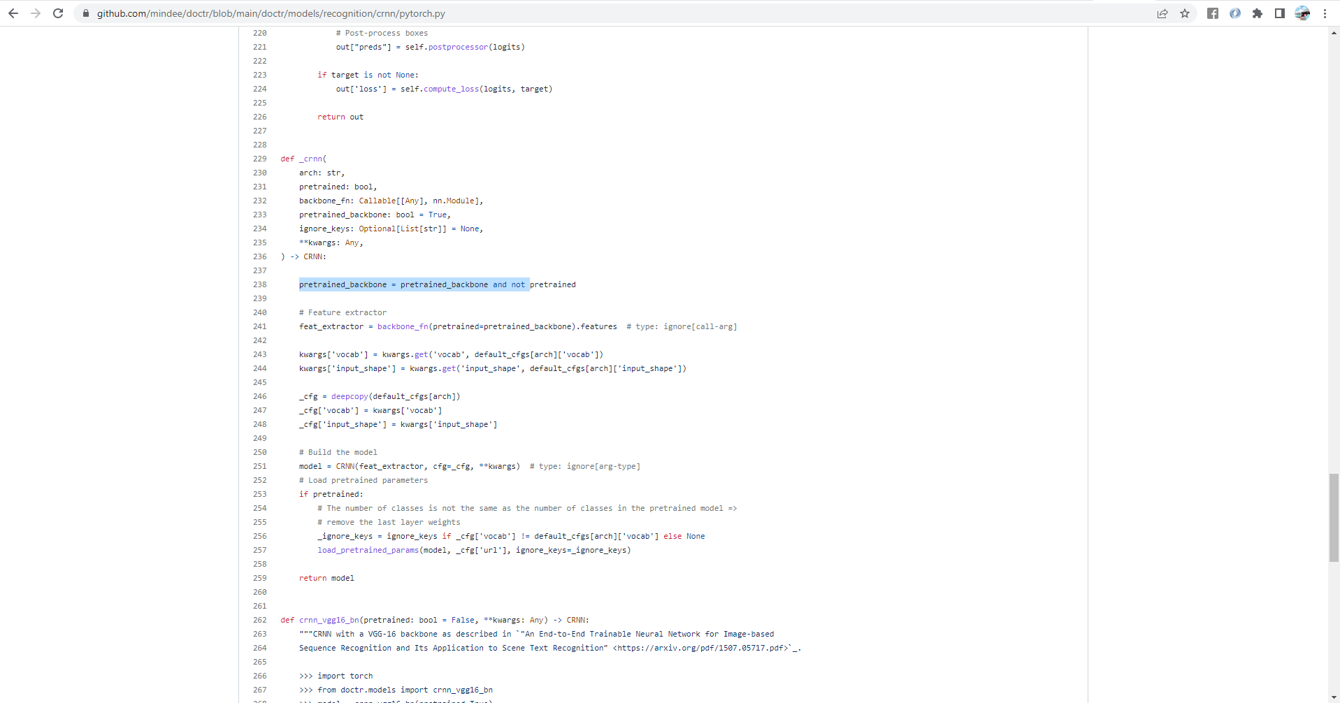 Turn off automatically download backbone model · Issue #991 · mindee/doctr · GitHub