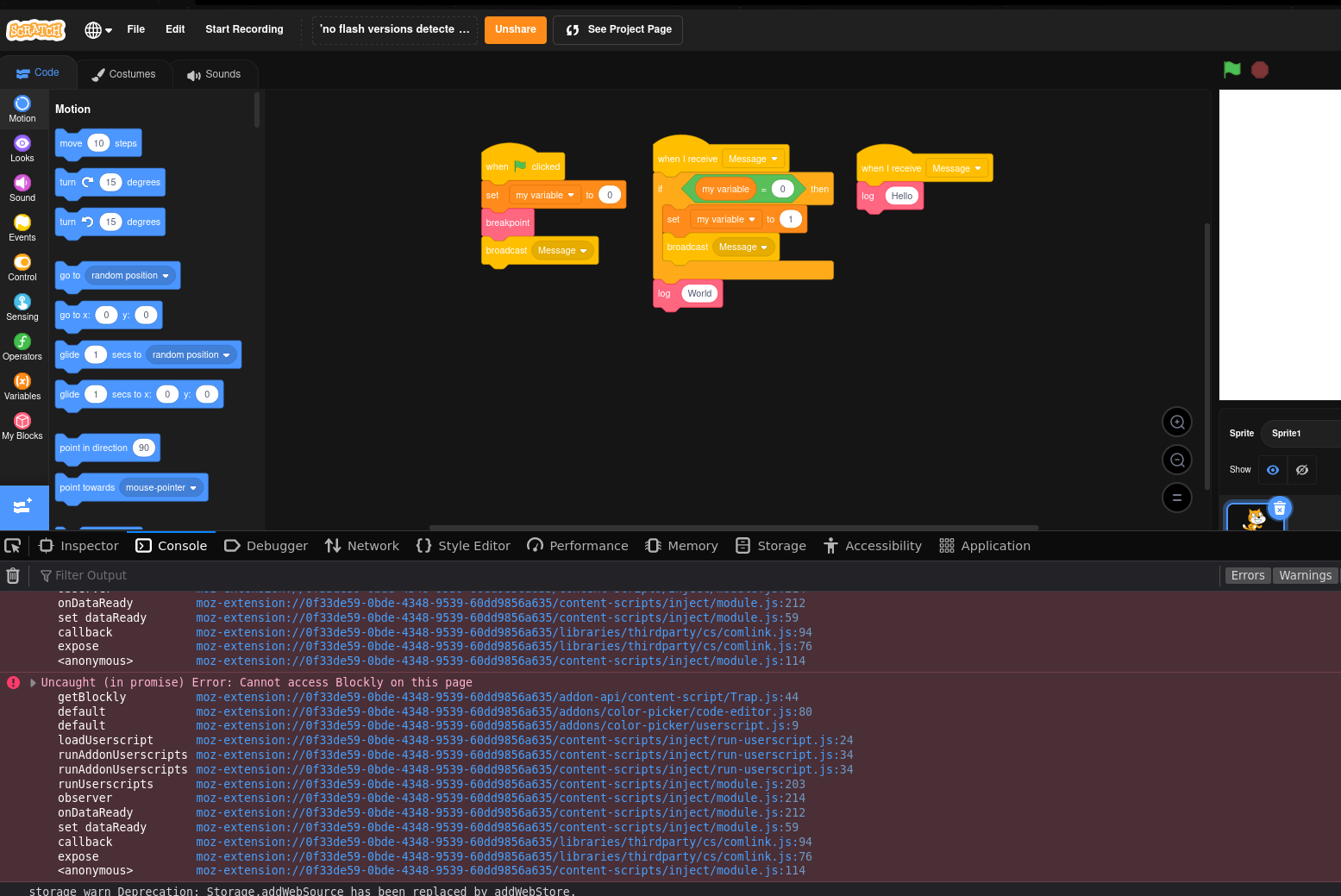 'Cannot access Blockly on this page' Error causing addons not to load · Issue #4212 ...