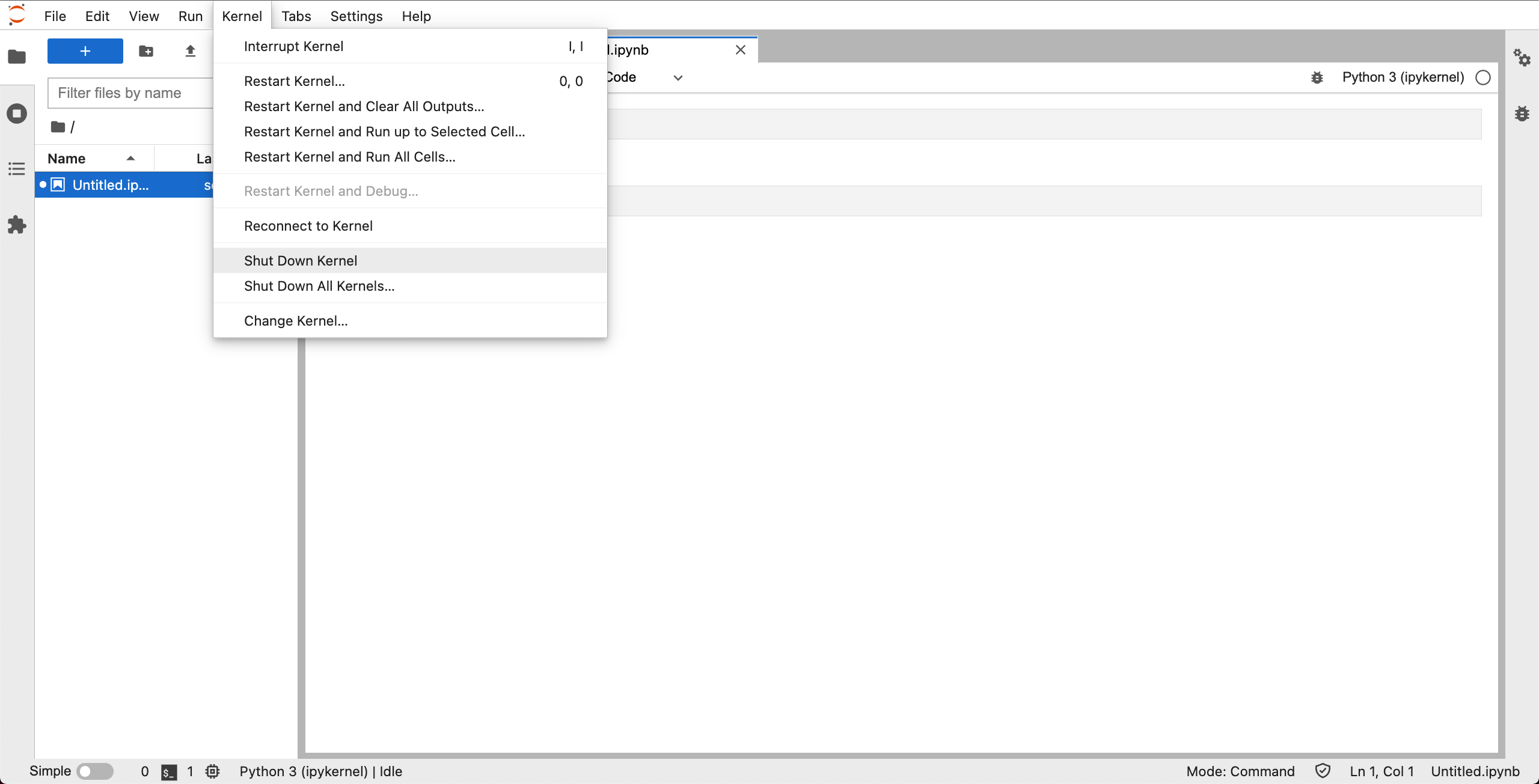 Shutdown from running panel vs. kernel menu gives different status ...