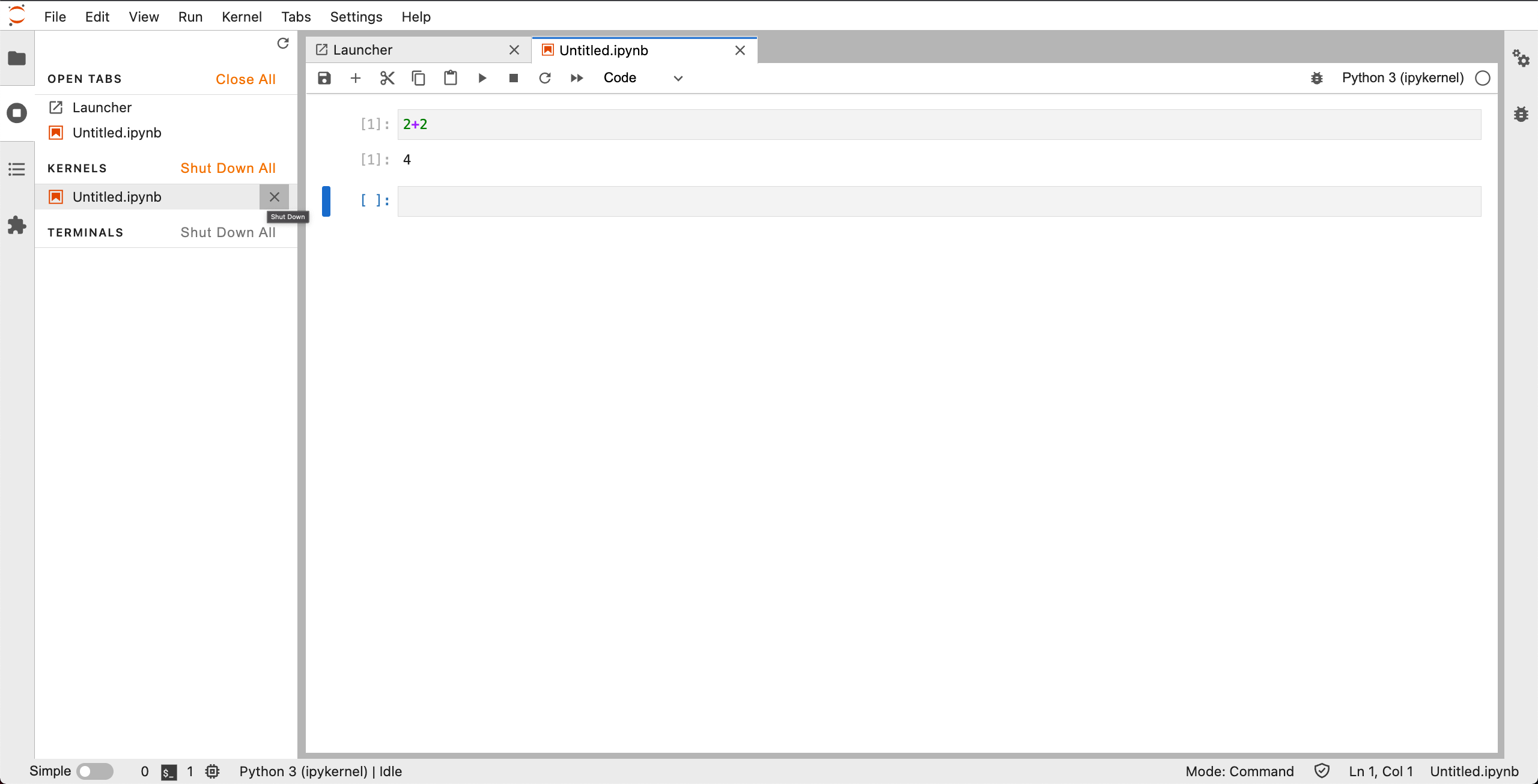 Shutdown from running panel vs. kernel menu gives different status ...