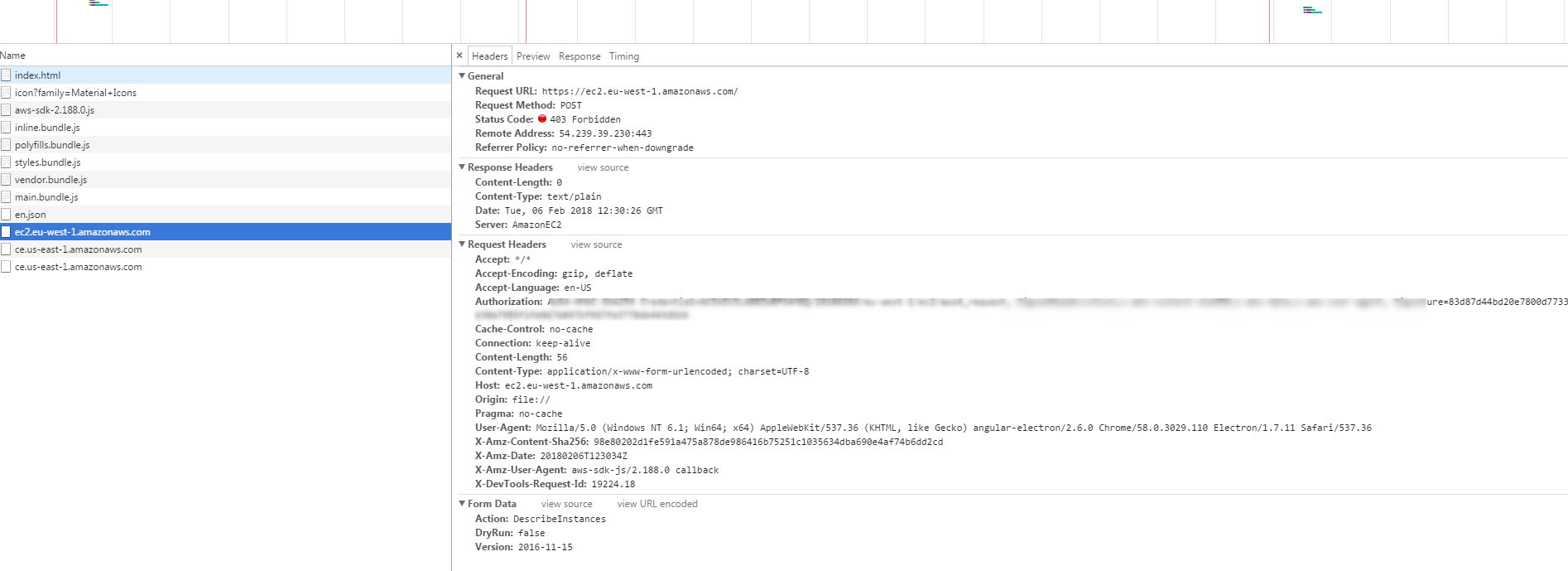 Electron app: 403 Forbidden on EC2 on app mode / 200 OK on web mode · Issue #1920 · aws/aws-sdk ...