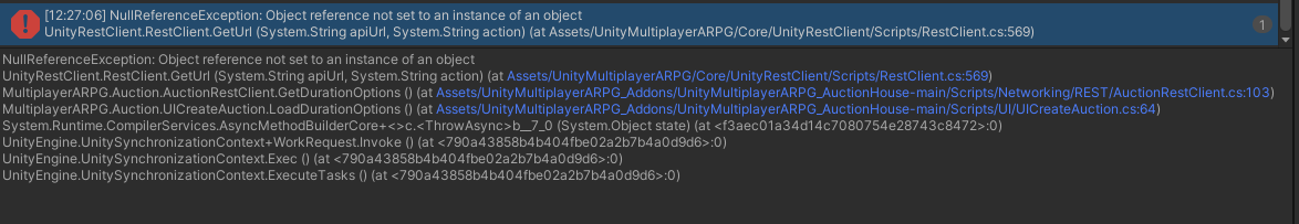 Listing error · Issue #4 · suriyun-mmorpg/UnityMultiplayerARPG_AuctionHouse · GitHub