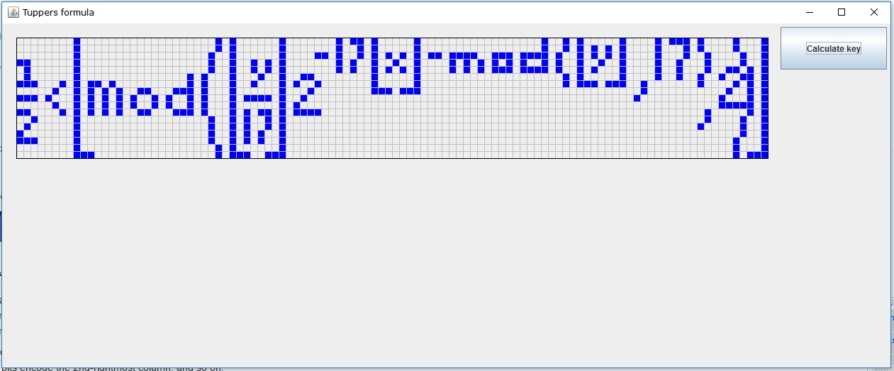 GitHub - juliankrieger/Tuppers-self-referential-formula---GUI: A Java ...