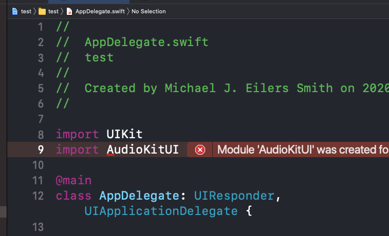 Xcode 12 + AudioKit 4.11 Problems · Issue #2267 · AudioKit/AudioKit · GitHub