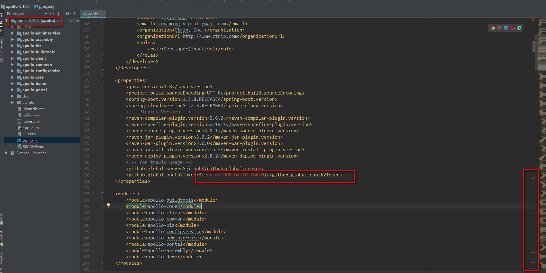 apollo项目在本地idea启动时pom文件中报错，导致maven install不可以 · Issue #1250 ...