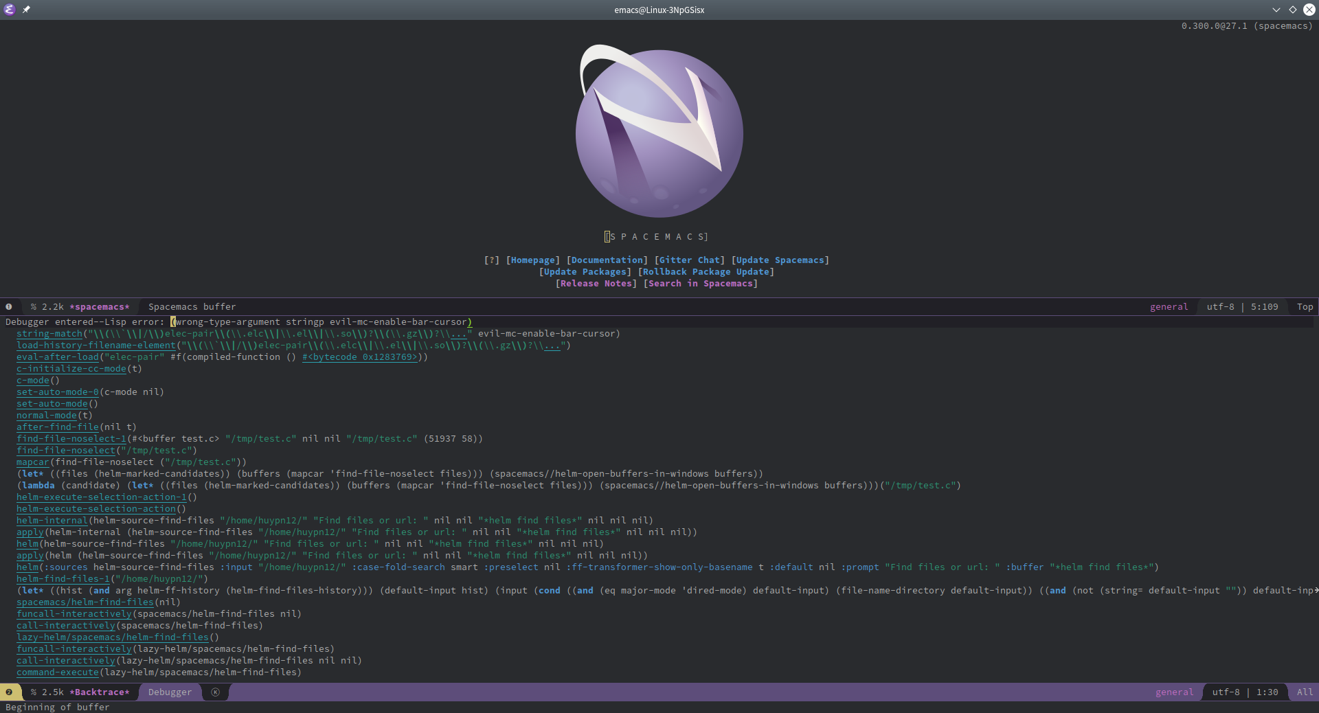 File mode specification error · Issue #13865 · syl20bnr/spacemacs · GitHub