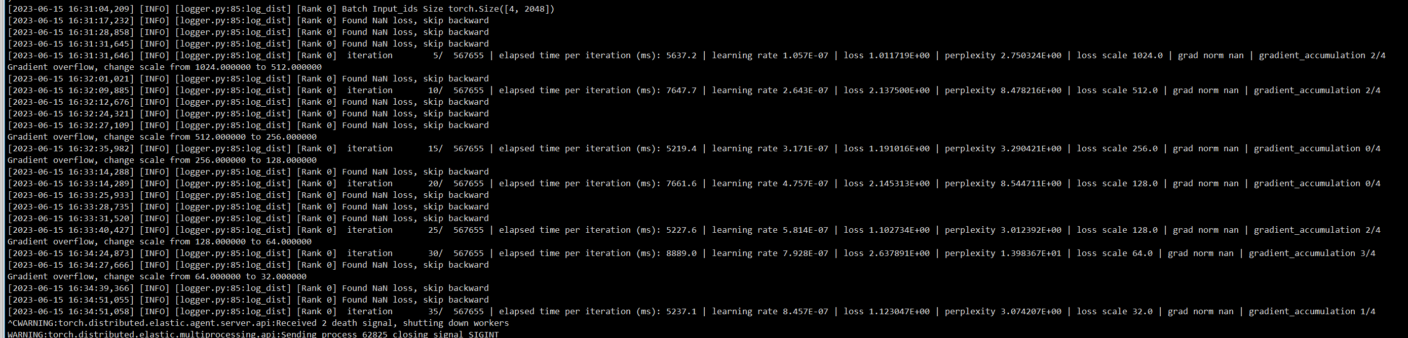训练Aquila-chat提示 grad norm nan等信息 · Issue #410 · FlagAI-Open/FlagAI · GitHub