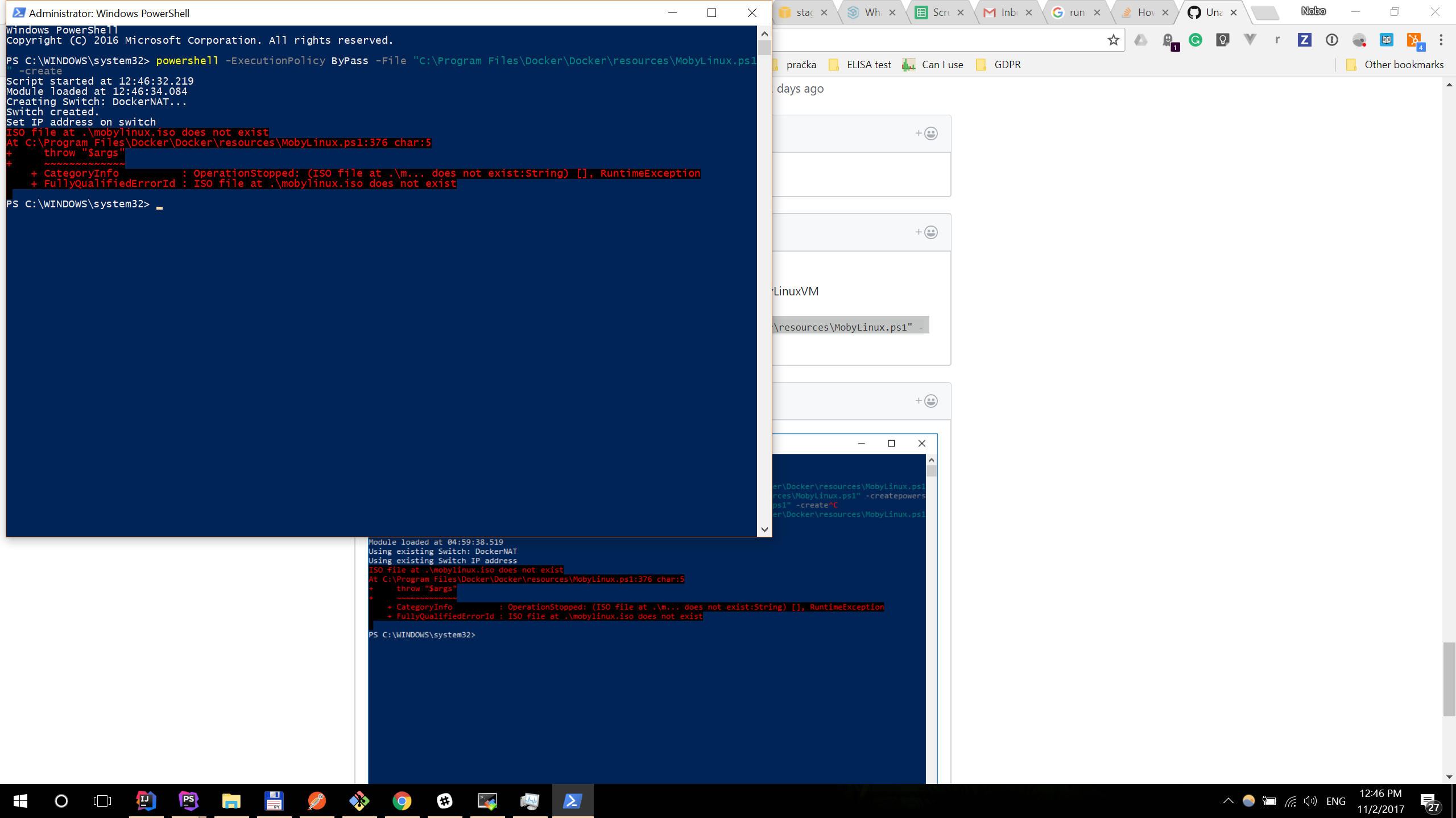 Unable to start Docker on Windows 10 · Issue #1270 · docker/for-win · GitHub