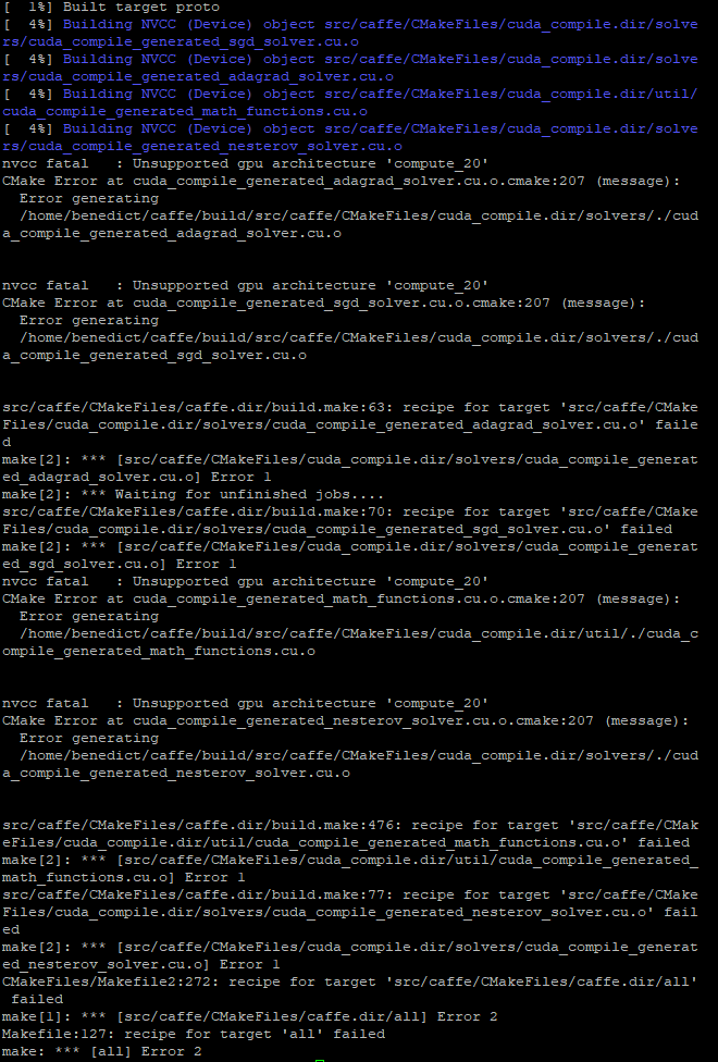 Unable to build caffe following instructions · Issue #1961 · NVIDIA/DIGITS · GitHub