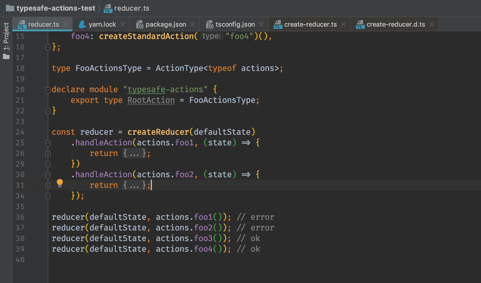 Createreducer Cannot Be Called When Handling More Than 2 Actions