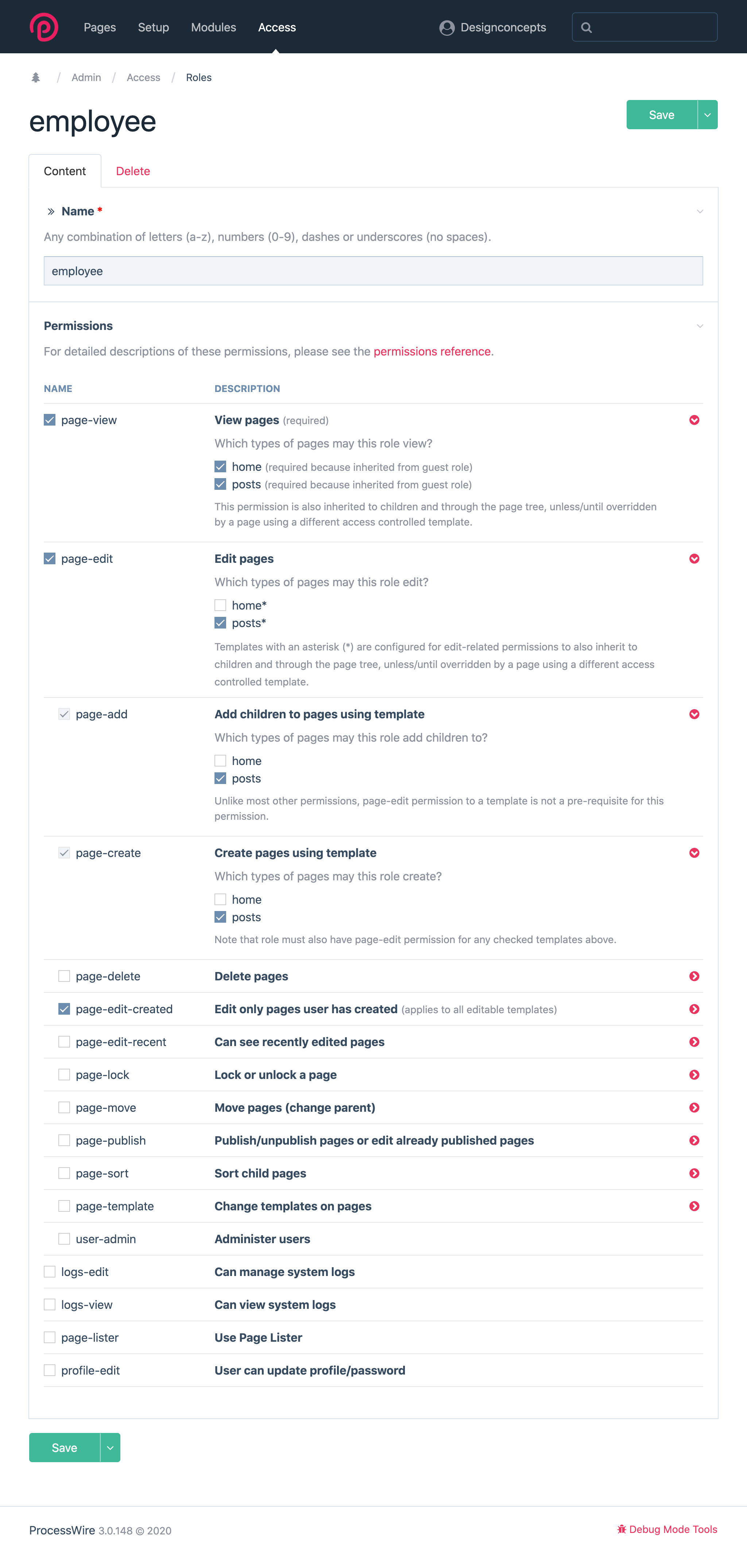 Cannot add new pages with permission page-edit-created · Issue #1182 · processwire/processwire ...