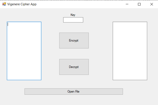GitHub - BoraKutay/vigenere-cipher: Vigenere Cipher - Windows Form App