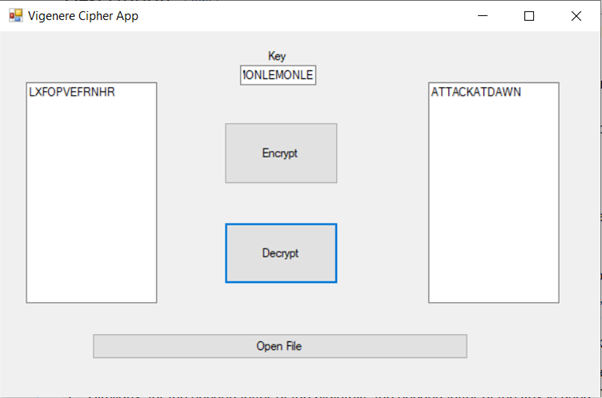 GitHub - BoraKutay/vigenere-cipher: Vigenere Cipher - Windows Form App