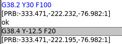 Question: How would it be possible to read PRB values (machine positions) in GCode after probing ...