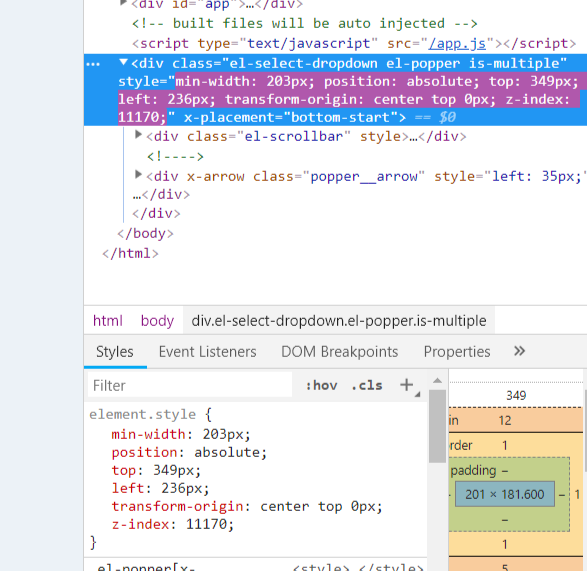 尊敬的element开发人员您好，先开发遇到一个bug，烦请查阅 · Issue #12681 · ElemeFE/element · GitHub