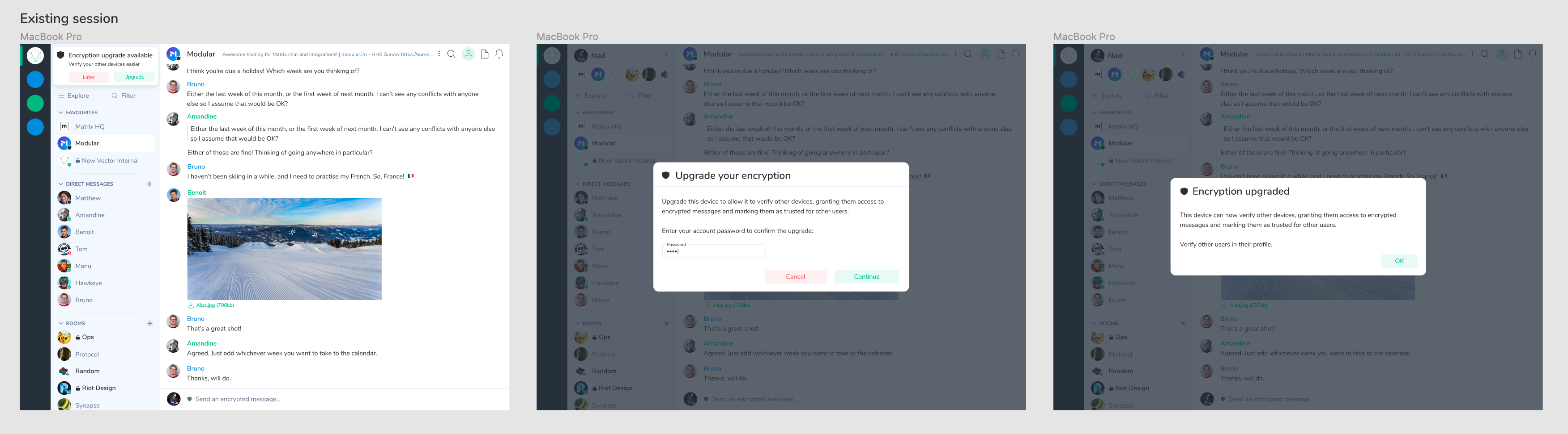 Bootstrapping With Key Backup Existing Session · Issue 11906 · Element Hqelement Web · Github