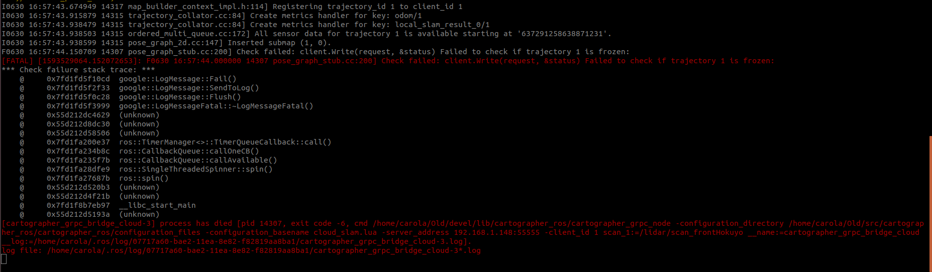 Is there an up-to-date gRPC documentation? · Issue #1430 · cartographer-project/cartographer_ros ...