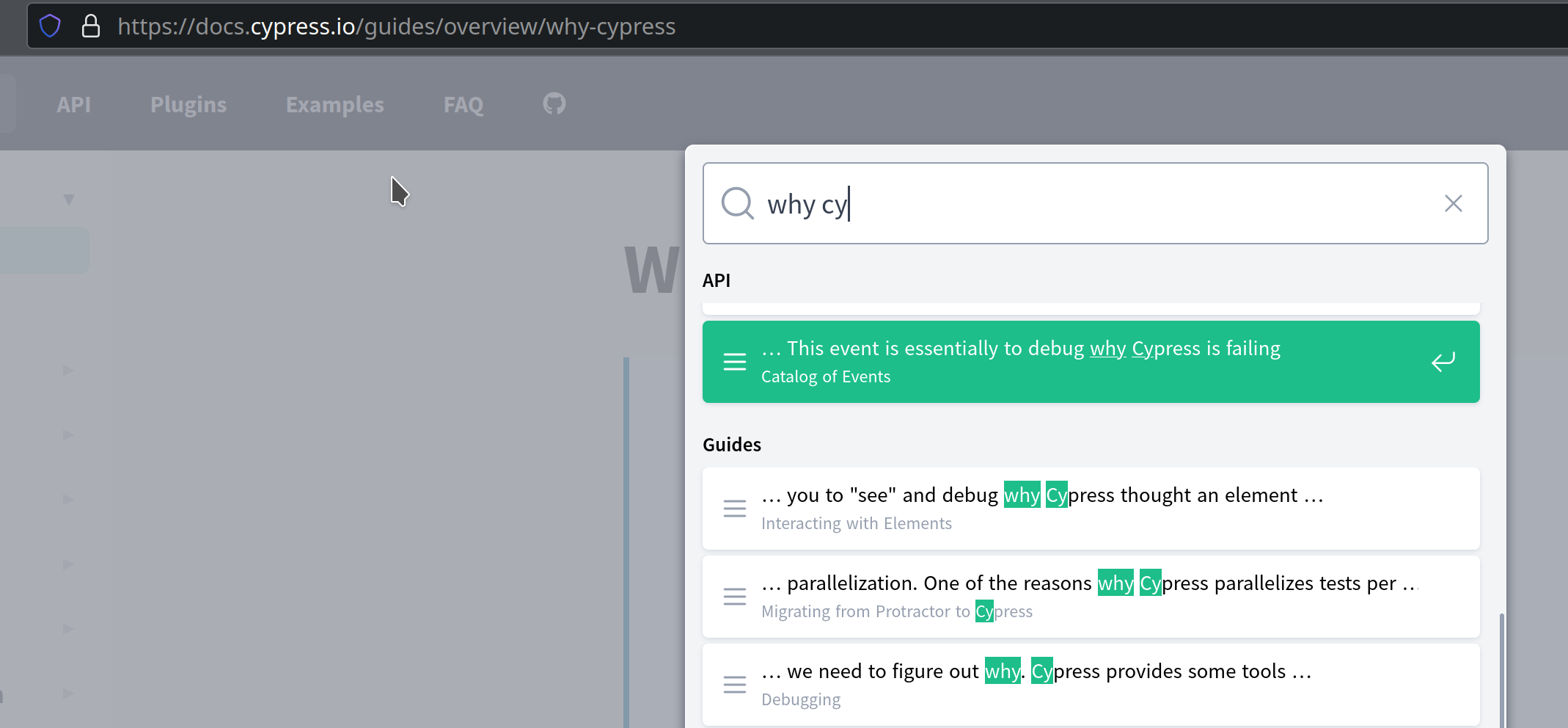 The Documentation Search Is Broken · Issue 4288 · Cypress Iocypress Documentation · Github 