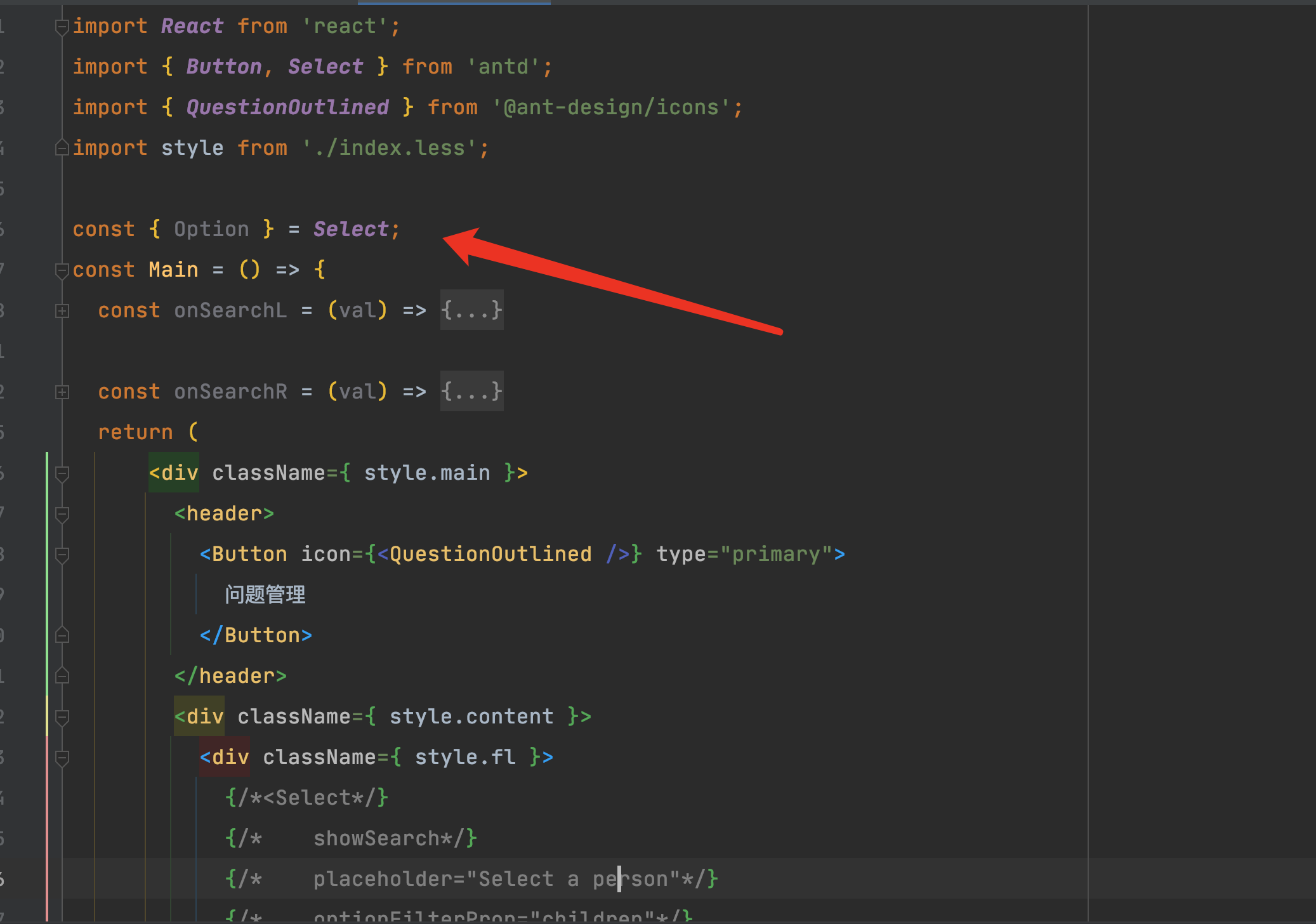 本地代码 加上 Antd 的 Select组件 就报错 急急急急急 等着用呀 · Issue #9643 · ant-design/ant-design-pro · GitHub
