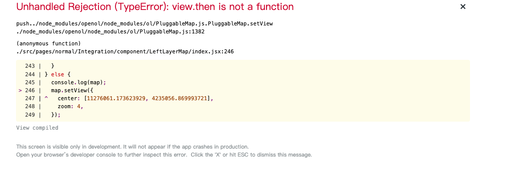 Set View Error · Issue 14068 · Openlayersopenlayers · Github 
