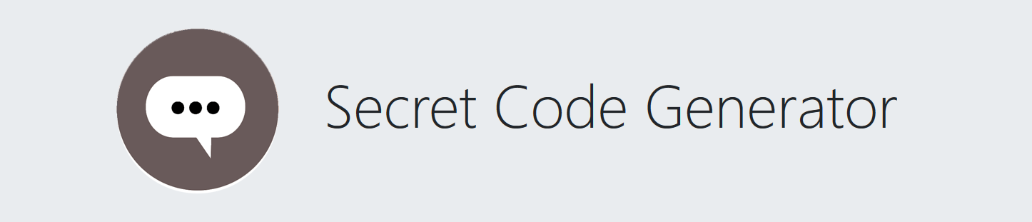 Secret Code Generator