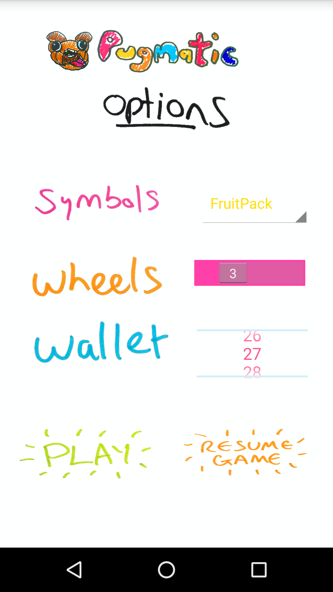 GitHub - StuCorp/Pugmatic: Android fruitmachine-style game app.