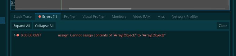 Exported Arrays In Extended Scripts Of Inherited Scenes All Have The 