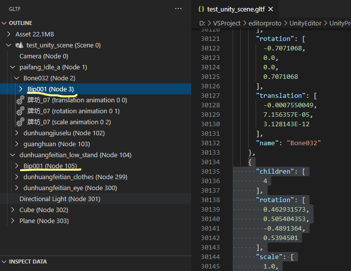 Can't handle animations with duplicated node names when importing GLTF2 file · Issue #3368 ...