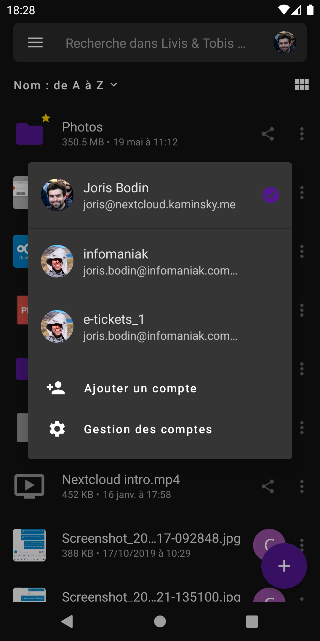 The left side menu in dark mode has the wrong grey tone · Issue #6066 · nextcloud/android · GitHub