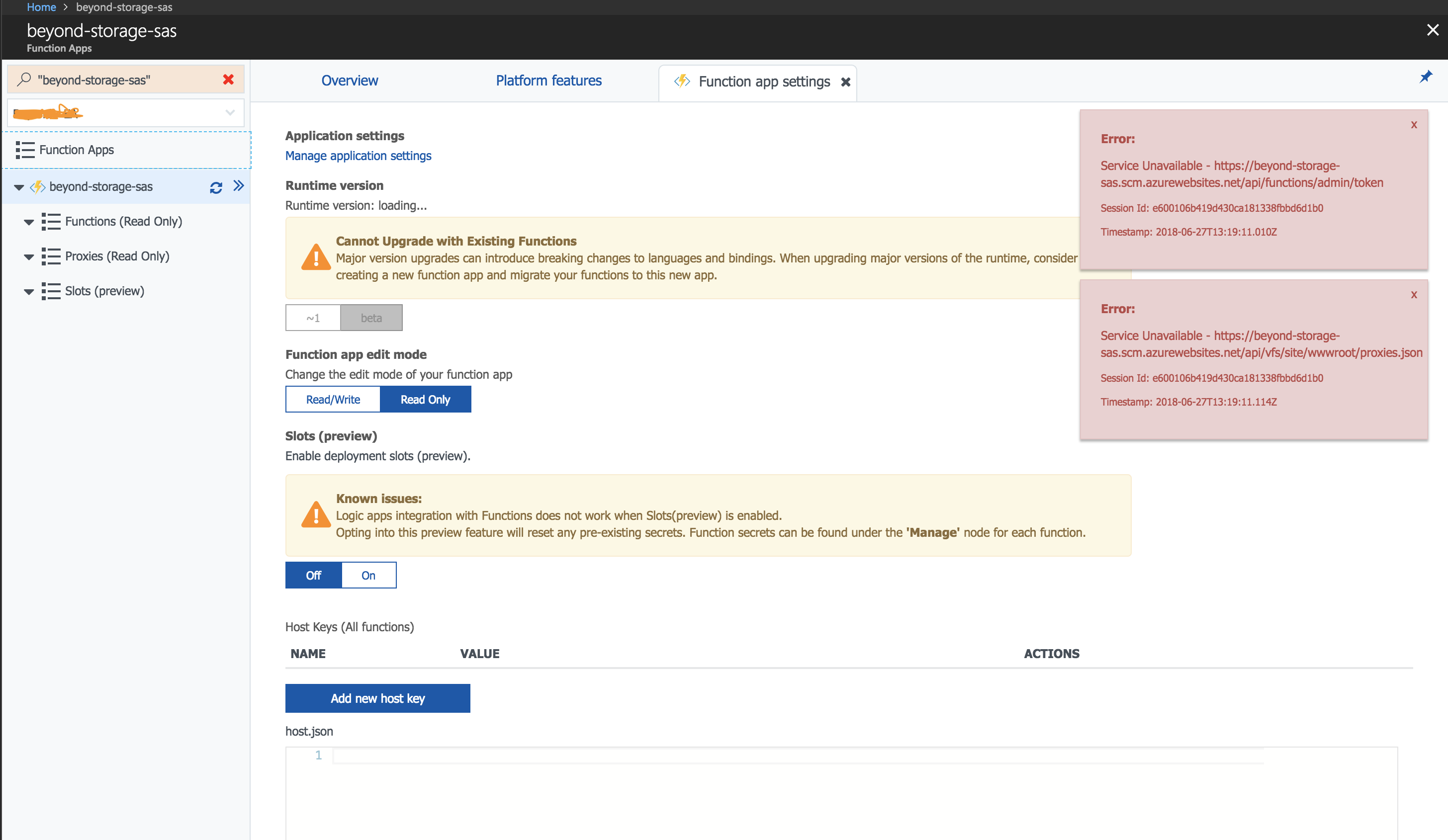 Function App Stops Responding After Few Hours · Issue 3064 · Azureazure Functions Host · Github