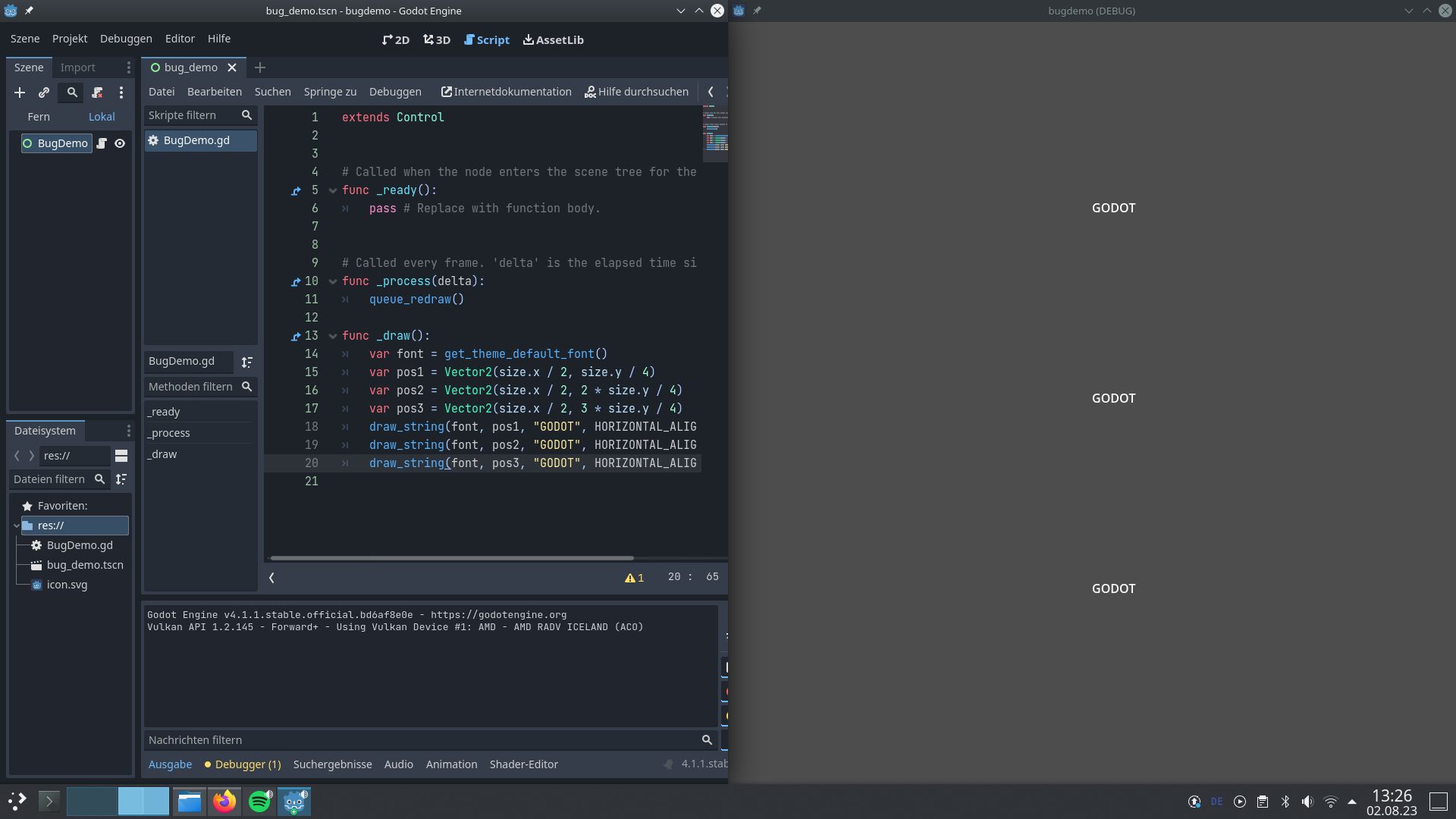 In Canvas Item's draw_string, HORIZONTAL_ALIGNMENT argument appears to be useless · Issue #80163 ...