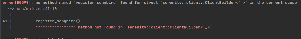 Example Voice Rs Has Issues With Songbird · Issue 1051 · Serenity Rs Serenity · Github