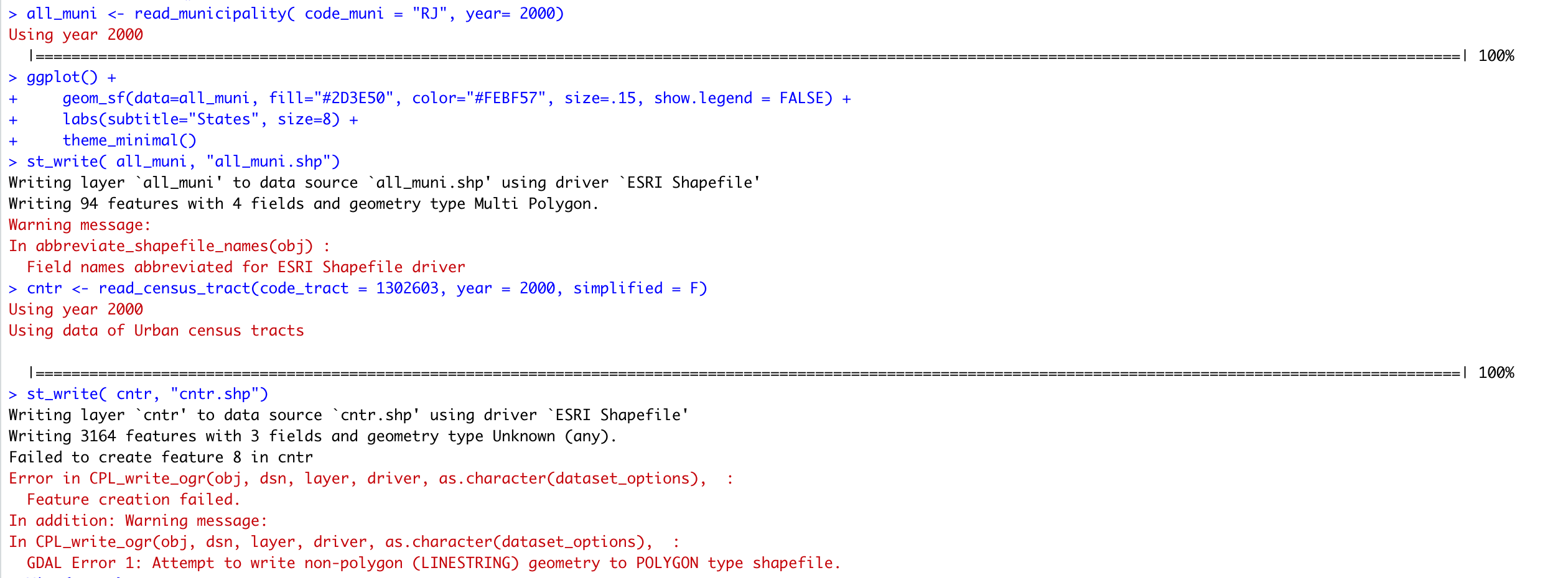 Export census tracts to shapefile error · Issue #151 · ipeaGIT/geobr · GitHub