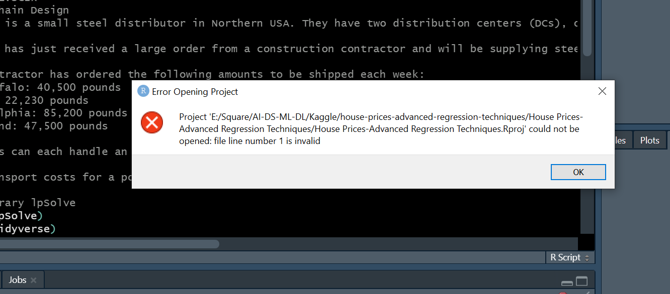 Error Opening Project · Issue #7503 · rstudio/rstudio · GitHub