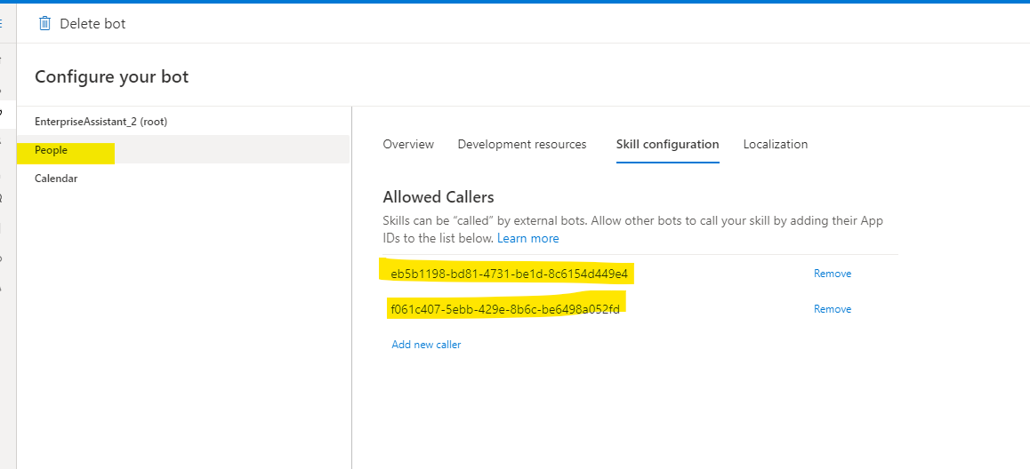 Allowed Callers Ui Doesnt Update When You Switch Between Bots · Issue 7866 · Microsoft