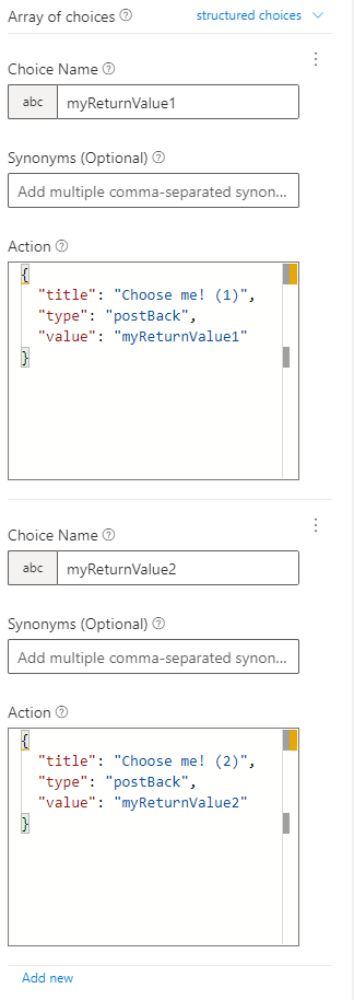 Send Different Values To Api Using Hero Card · Issue 8954 · Microsoft Botframework Composer