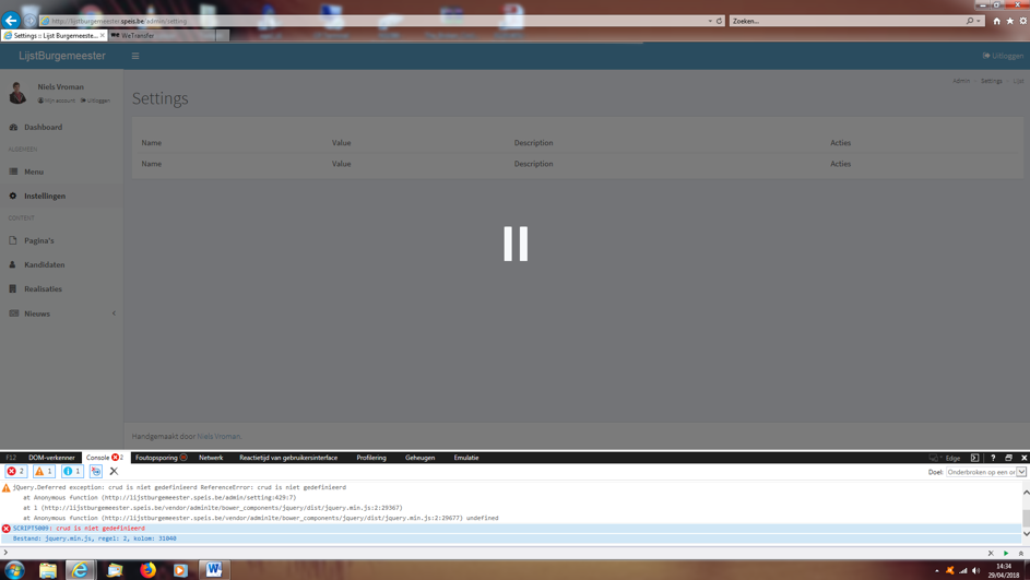 Internet Explorer Jquery Error Crud Is Not Defined · Issue 1376 · Laravel Backpackcrud 1054