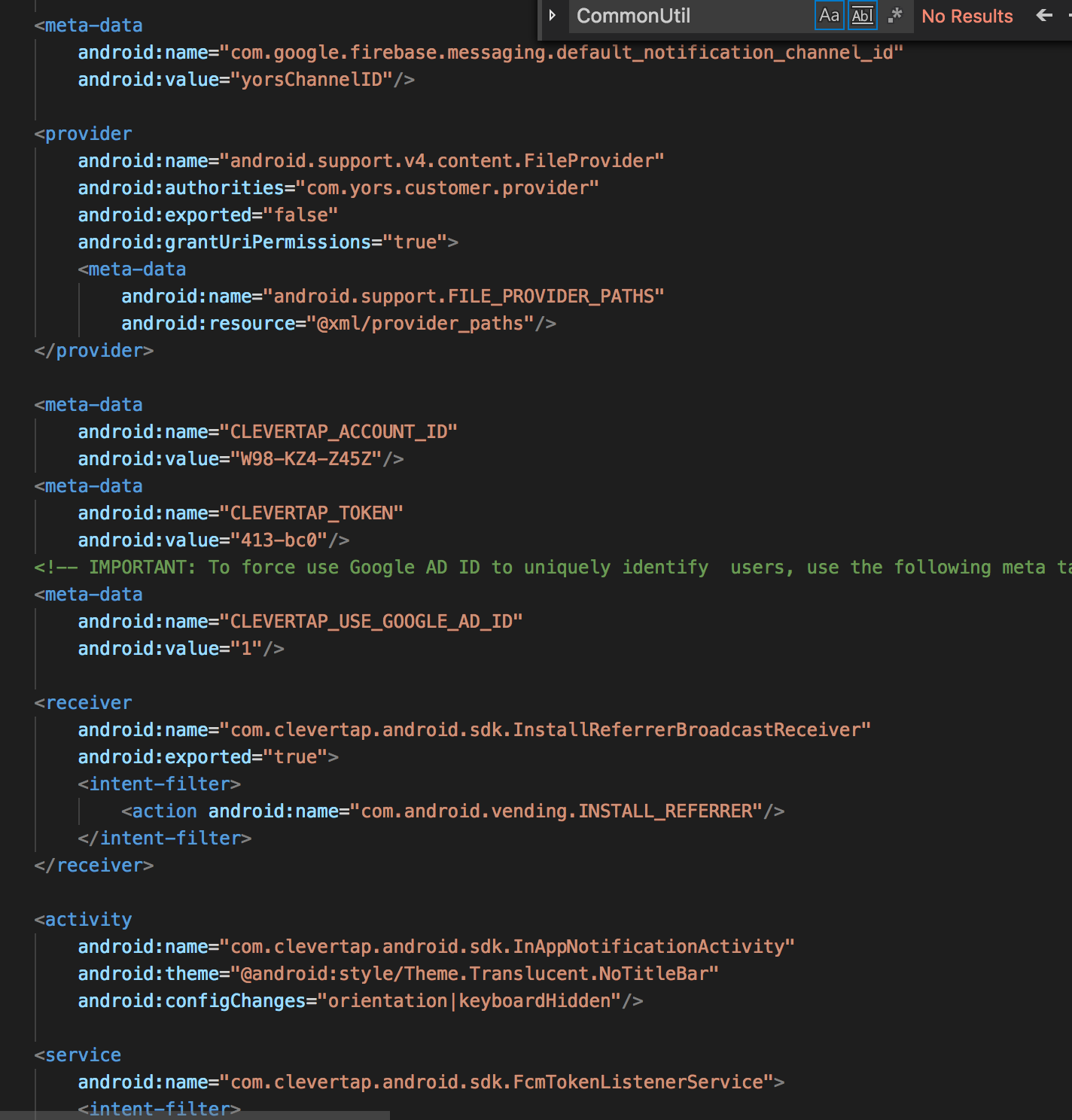 Mobile in App android not showing · Issue #24 · CleverTap/clevertap-react-native · GitHub