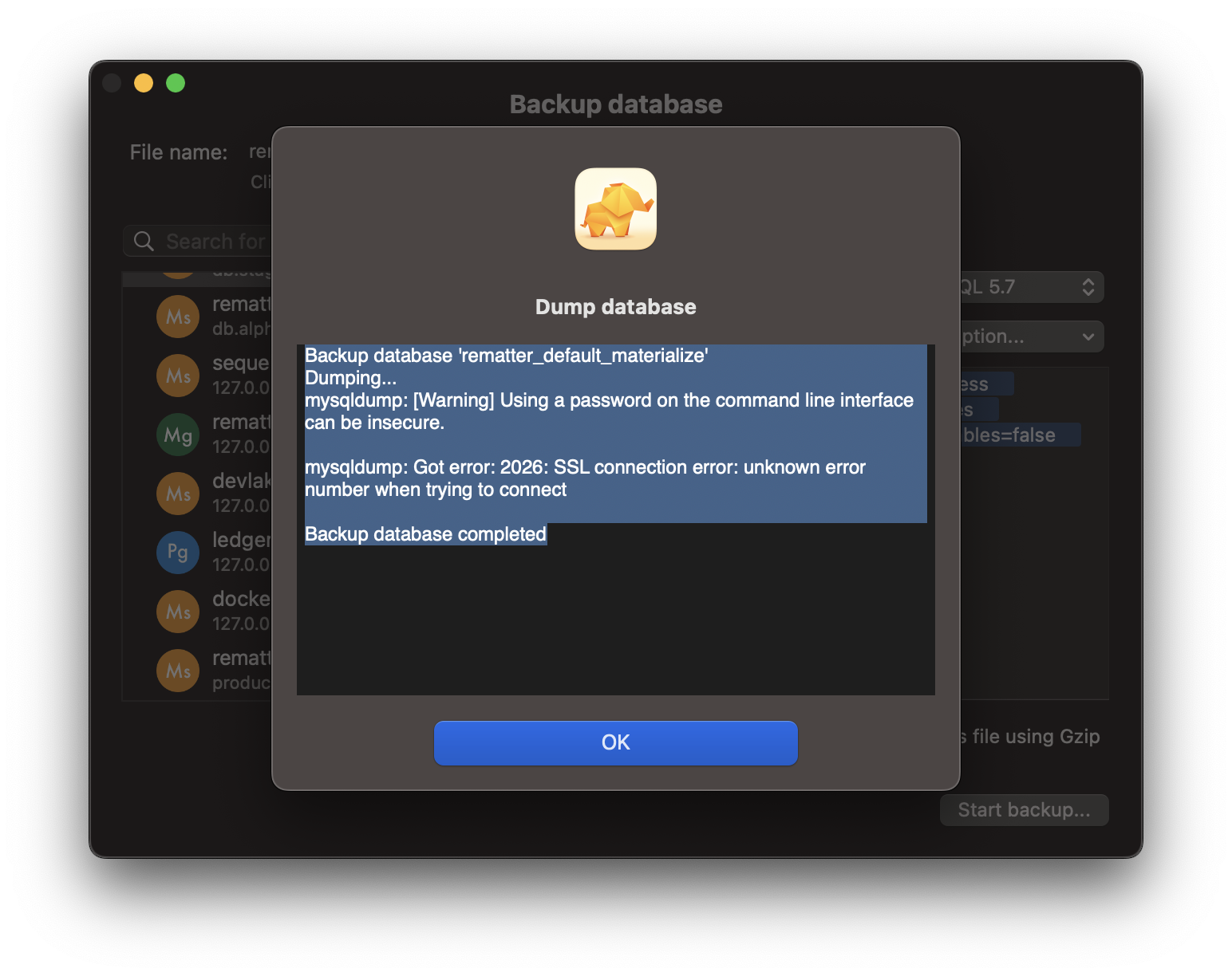 Database Restore Error · Issue #2290 · TablePlus/TablePlus · GitHub